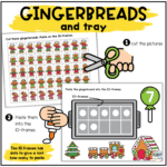 6 Sets of Adorable Gingerbread Ten Frame Cut and Paste Activities ...