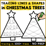 Fun and Cute Christmas Tree Tracing Printable Pages plus 2 FREE ...