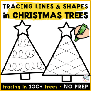 Fun and Cute Christmas Tree Tracing Printable Pages plus 2 FREE ...