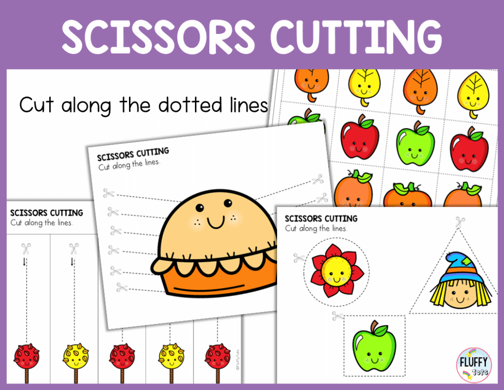 70 + Pages Fun Fall Fine Motor Worksheets Activities for Preschool and ...