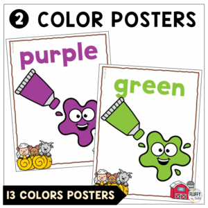 3 Cute Farm Themed Classroom Poster for Preschool and Kindergarten ...
