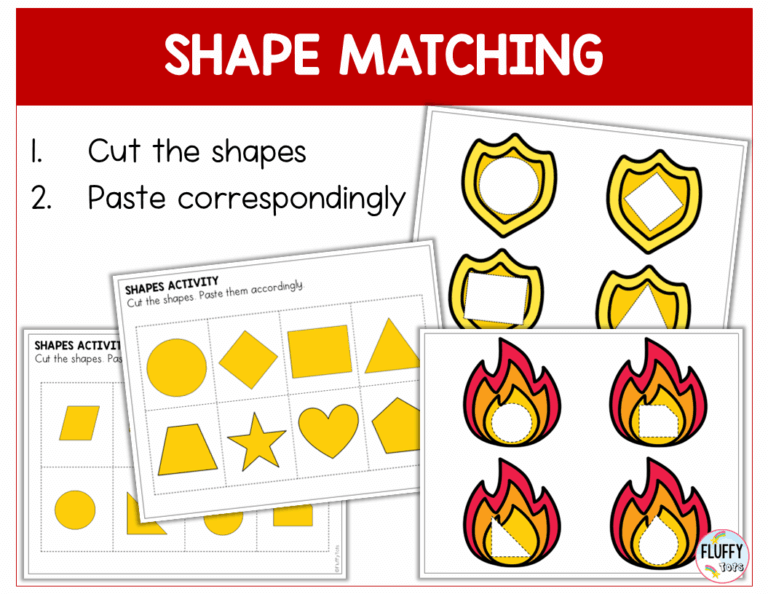 60 + Pages Firefighter Fine Motor Activity Worksheets for Preschool and ...