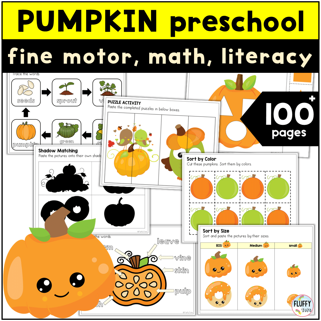 100+ Page Pumpkin Fine Motor Activities for Your Fun Fall and October ...