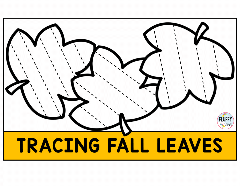 Free 3 Pages of Tracing Fall Leaves for Preschoolers and Toddlers ...