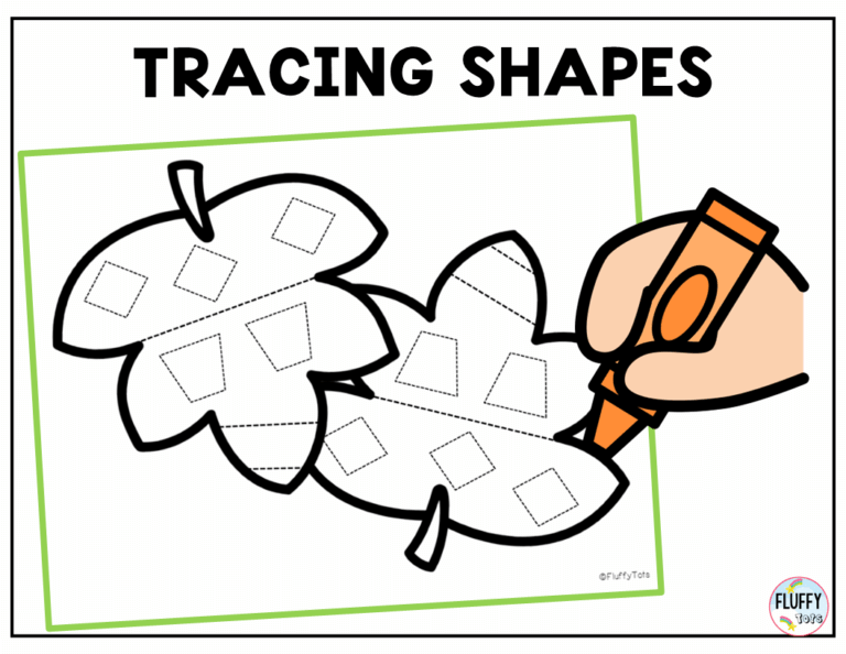Free 3 Pages of Tracing Fall Leaves for Preschoolers and Toddlers ...