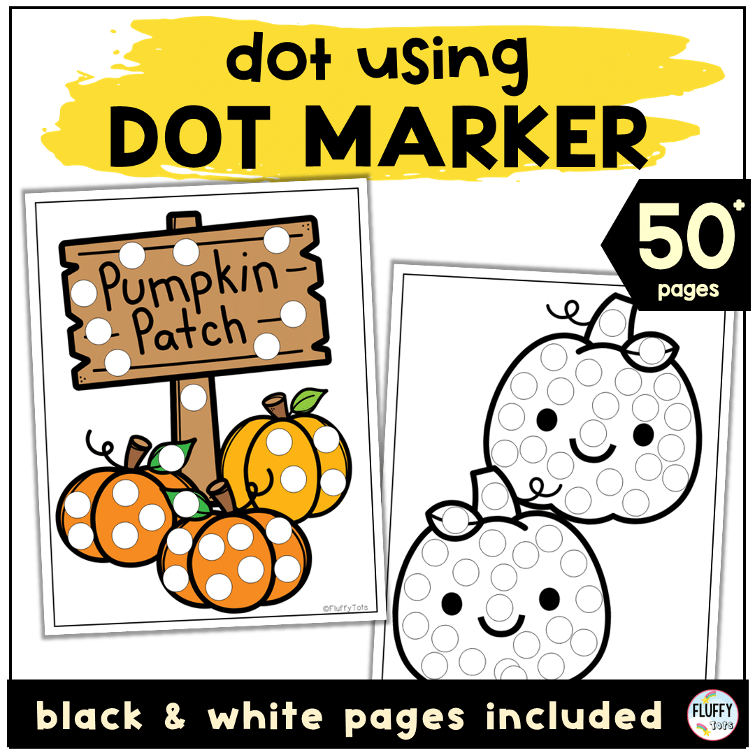 50+ Cute Pumpkin Dot Marker Printables for Fun Fall Fine Motor Center ...