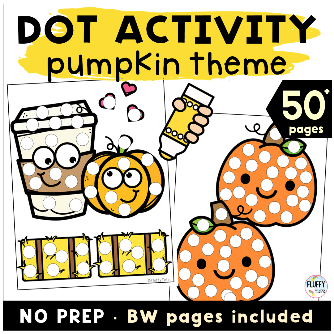 50+ Cute Pumpkin Dot Marker Printables for Fun Fall Fine Motor Center ...