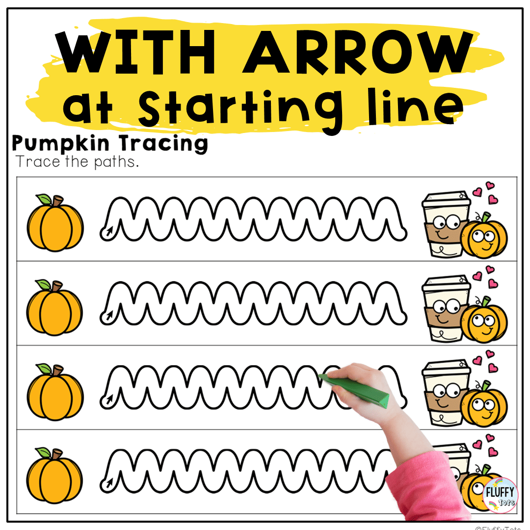 40+ Pages of Pumpkin Tracing Lines for Your October Lesson Plan ...