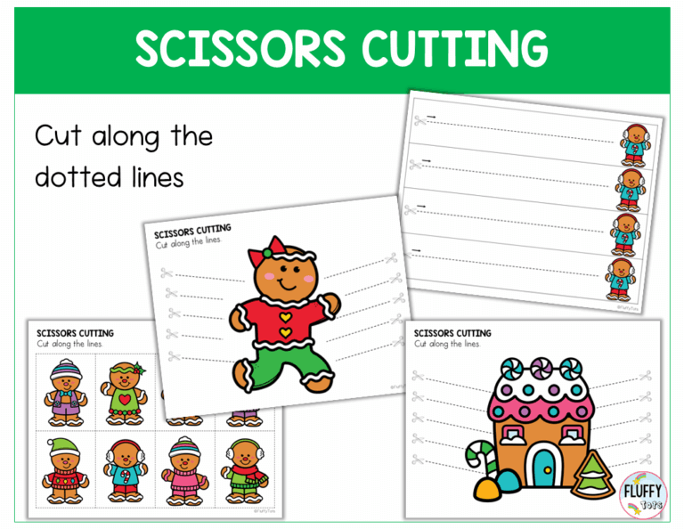 Fun 90+ Page Gingerbread Fine Motor Activities for Your Gingerbread ...