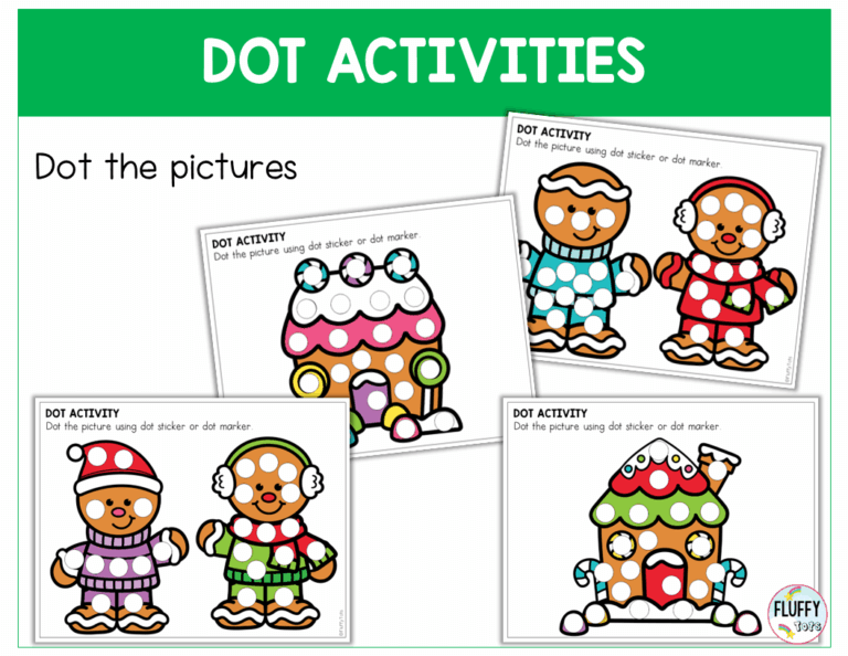 Fun 90+ Page Gingerbread Fine Motor Activities for Your Gingerbread ...